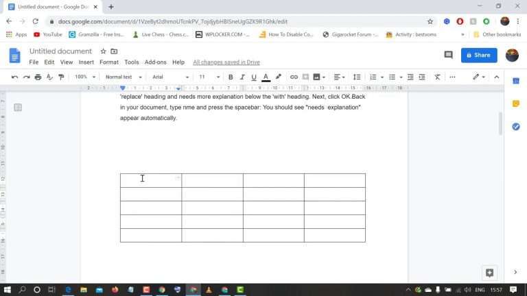 How To Add A Row To A Table In Google Docs